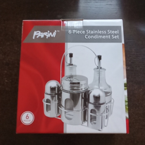 Kitchen | Parini 6 Pc Condiment Set Stainless Steel Brand New | Poshmark
